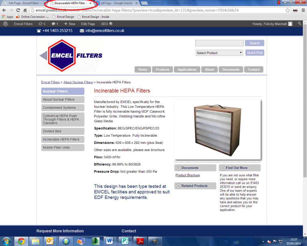 Incinerable or Incarcercable - EMCEL Filters